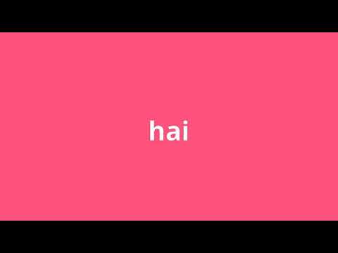 what is the meaning of hai.