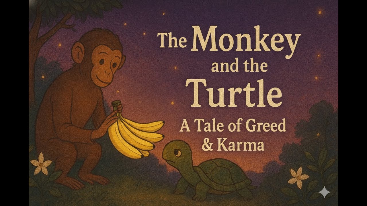 🍌 The Monkey and The Turtle: A Tale of Greed & Karma 🐢 | Filipino Folktale