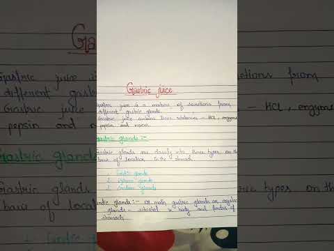 Gastric juice //gastric gland//composition of gastric juice//@human physiology @easy to learn
