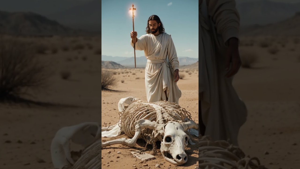 jesus Christ raised the Skeleton up