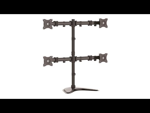 Quad-Monitor Desktop Stand - Articulating - ARMBARQUAD | StarTech.com