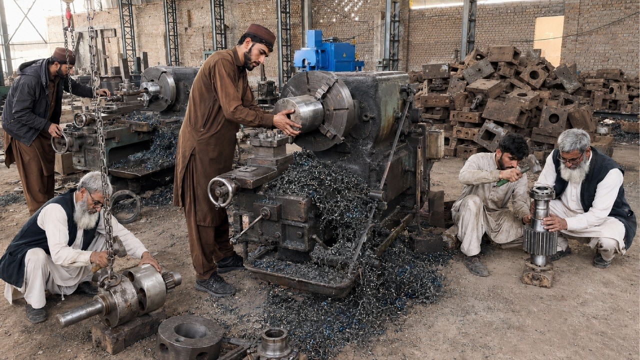 Amazing Hand Made Gear Manufacturing Process | From Raw Steel to Heavy Duty Gear