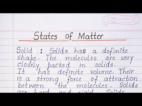 States of Matter : Solid , Liquid , Gas