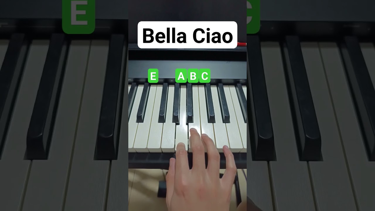 How to play Bella Ciao on Piano