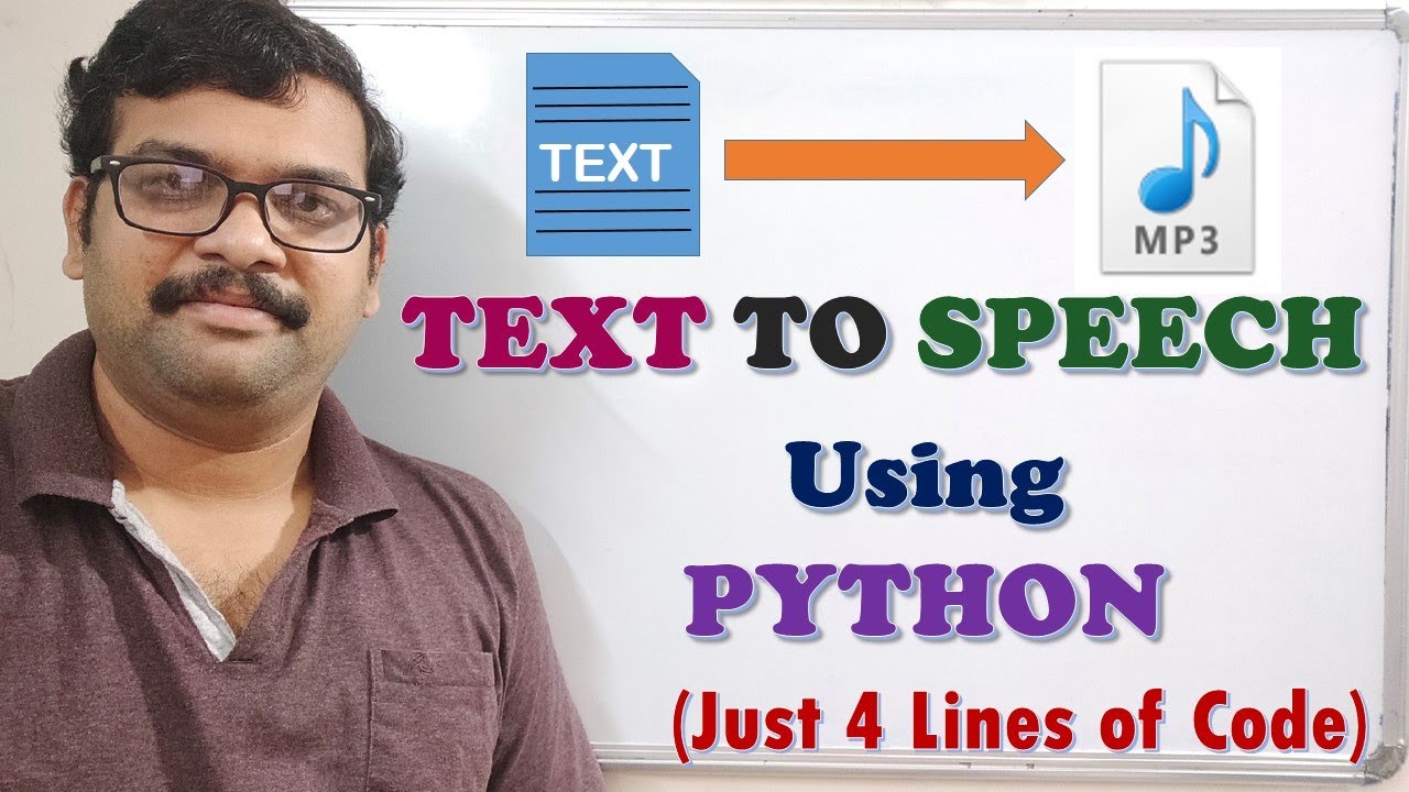 TEXT TO SPEECH USING PYTHON || TEXT TO MP3 USING PYTHON