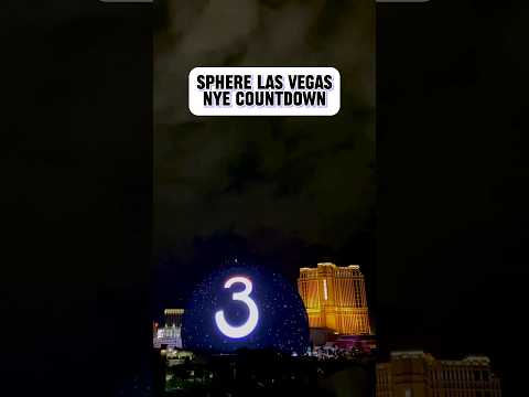 SPHERE Las Vegas NYE count down to 2024
