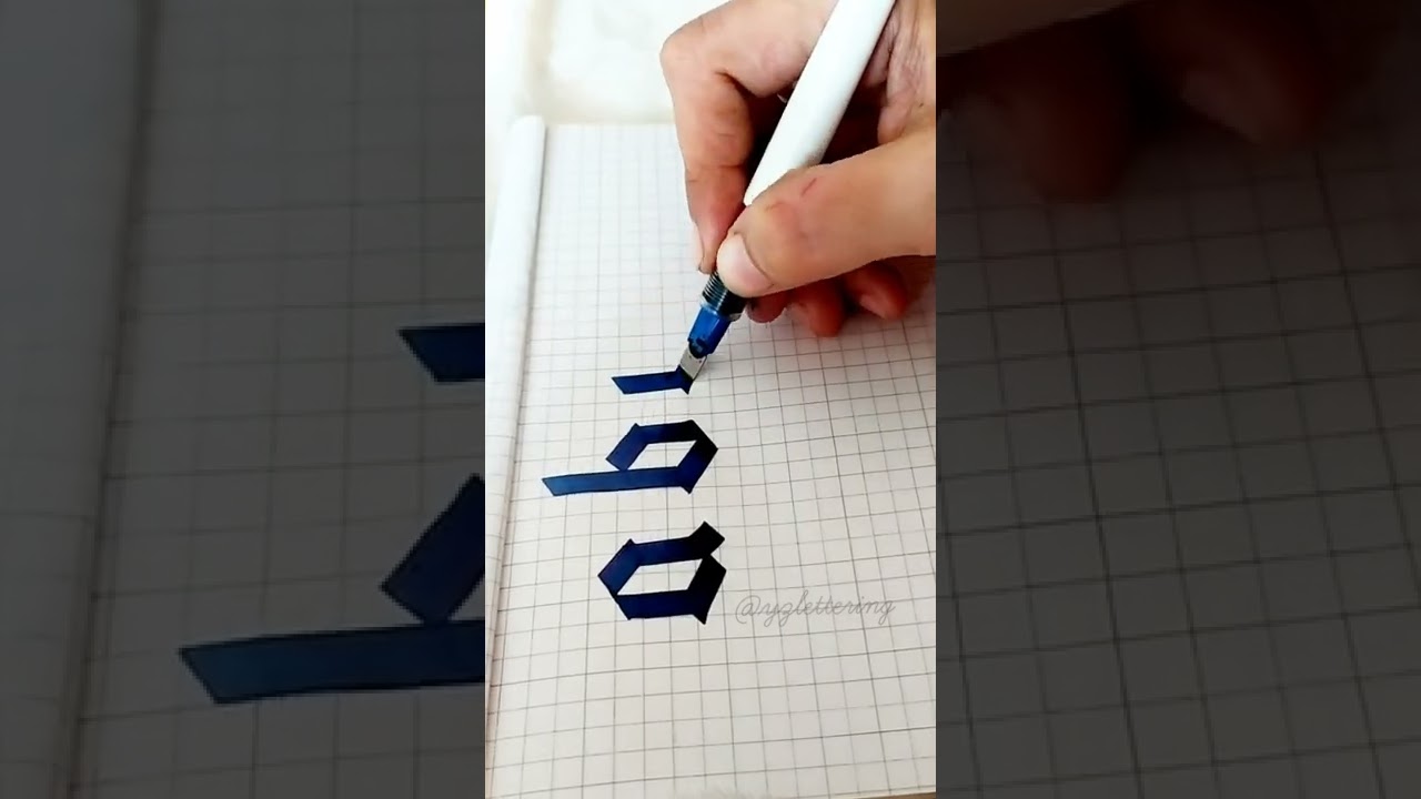 Gothic Calligraphy Tutorial #letter #gothic #calligraphy