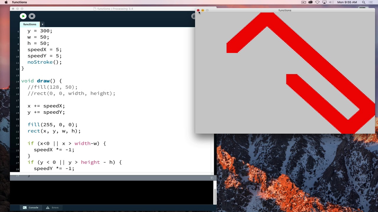 Programing Functions in Processing