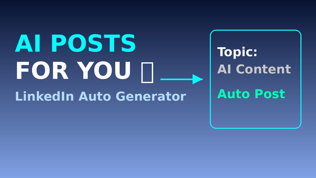 I Built an AI That Automatically Creates & Posts on LinkedIn 🤯