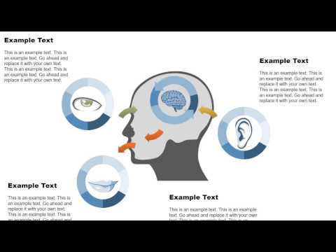 Sensory Organs PowerPoint Diagram - Organs