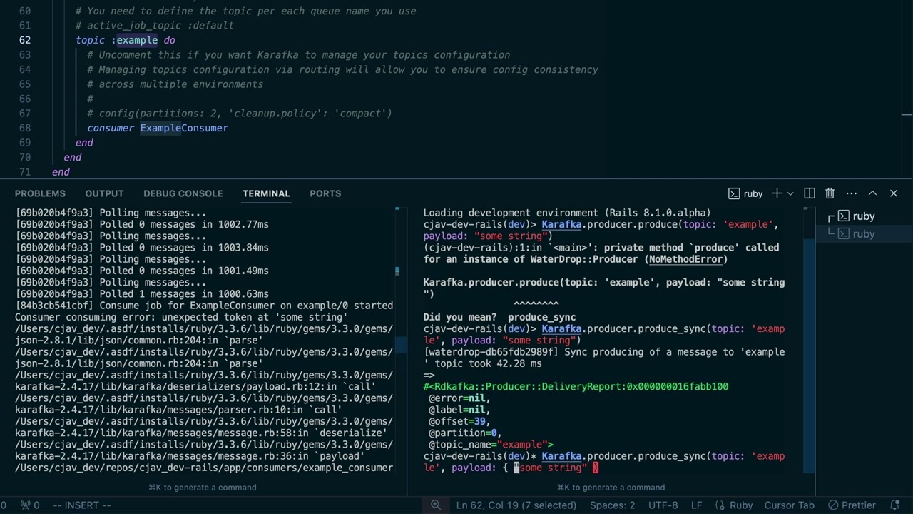 Kafka with Ruby on Rails