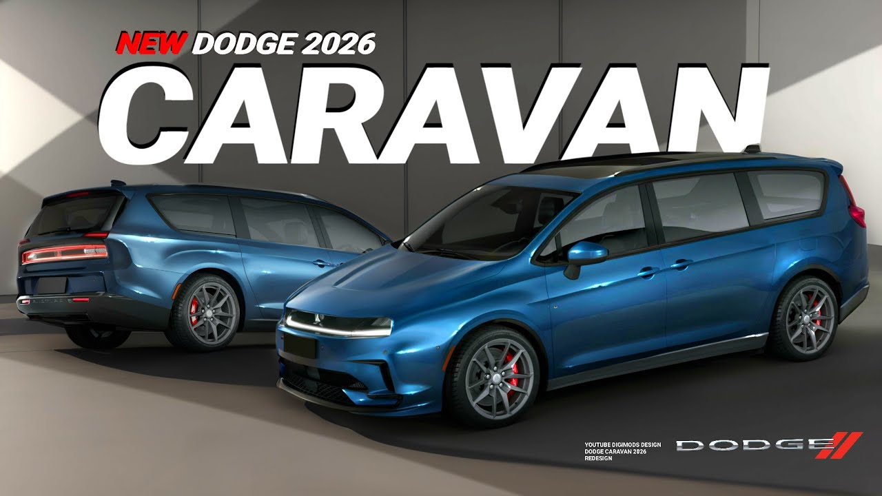 All-New 2026 Dodge Caravan Springs Back to a Minivan Lifestyle, Albeit ...
