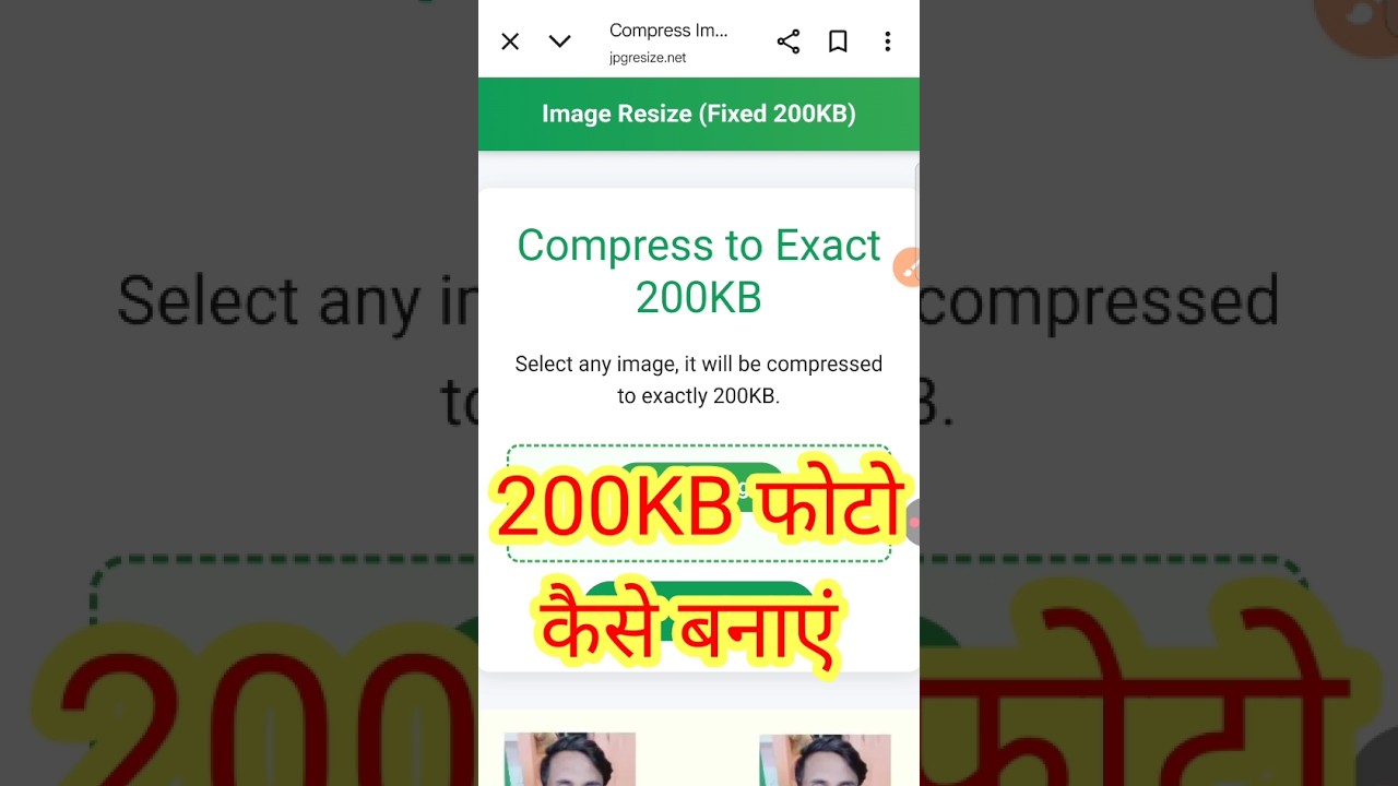 How to make 200kb photo, Image Resizer 200kb