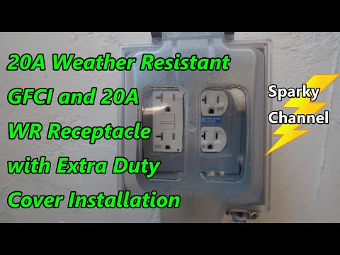 How To Install A Weather Resistant 20A GFCI and a 20A Receptacle in an Exterior Box