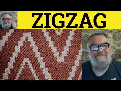 🔵 Zigzag Meaning - Zig-Zag Examples - Zigzagged Defined - GRE Vocabulary - Zig-Zag