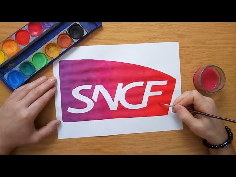 Comment dessiner le logo SNCF - How to draw the SNCF logo