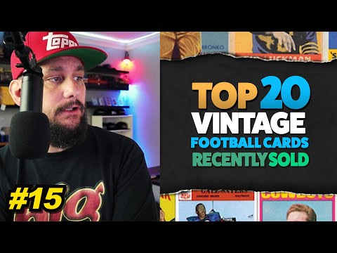 Top 20 Vintage Football Rookie Cards Recently Sold on eBay 🔥 #sportscards