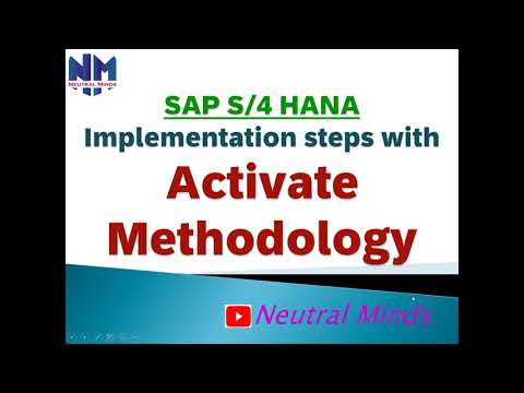 SAP S4 HANA Implementation process with Activate Methodology, Green Field Implementation