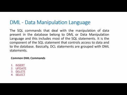 DML Commands in SQL @EdusparkbyShrutika