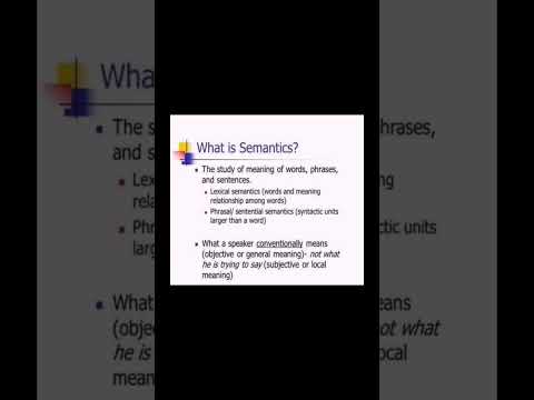 what is semantics in linguistics? English grammar learning #shortsvideo #viral #semantics