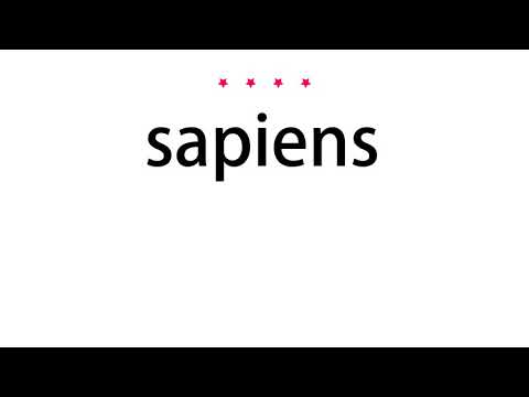 How to pronounce sapiens - Vocab Today