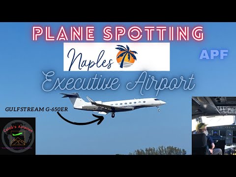 Plane Spotting MASSIVE PRIVATE JETS At Naples Executive Airport! (APF)