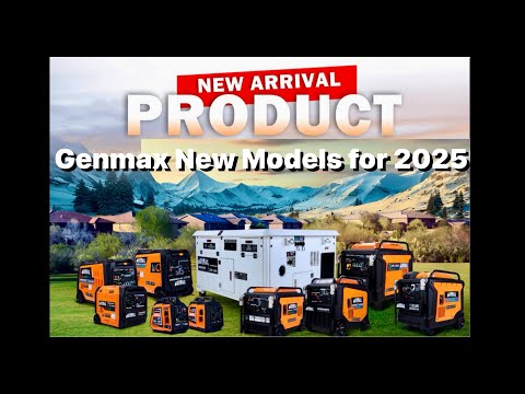 Genmax Inverter Generators New models 2025 GM12500iT-EFI, GM13500IETC, GM17000IETC