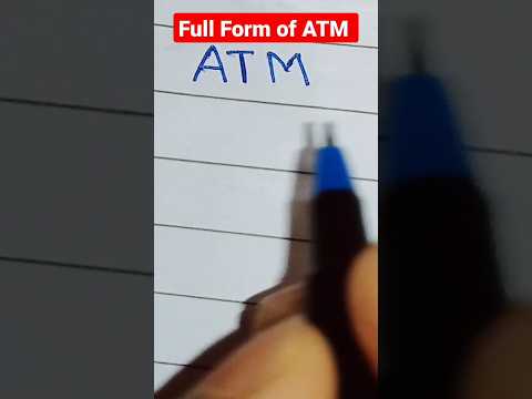 Full Form of ATM #uniqueknowledge #shorts #viral