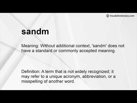 sandm Meaning
