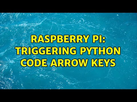 Raspberry Pi: Triggering python code arrow keys