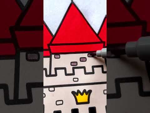 Coloring a Charming Castle | Bold and Easy Coloring for Adults