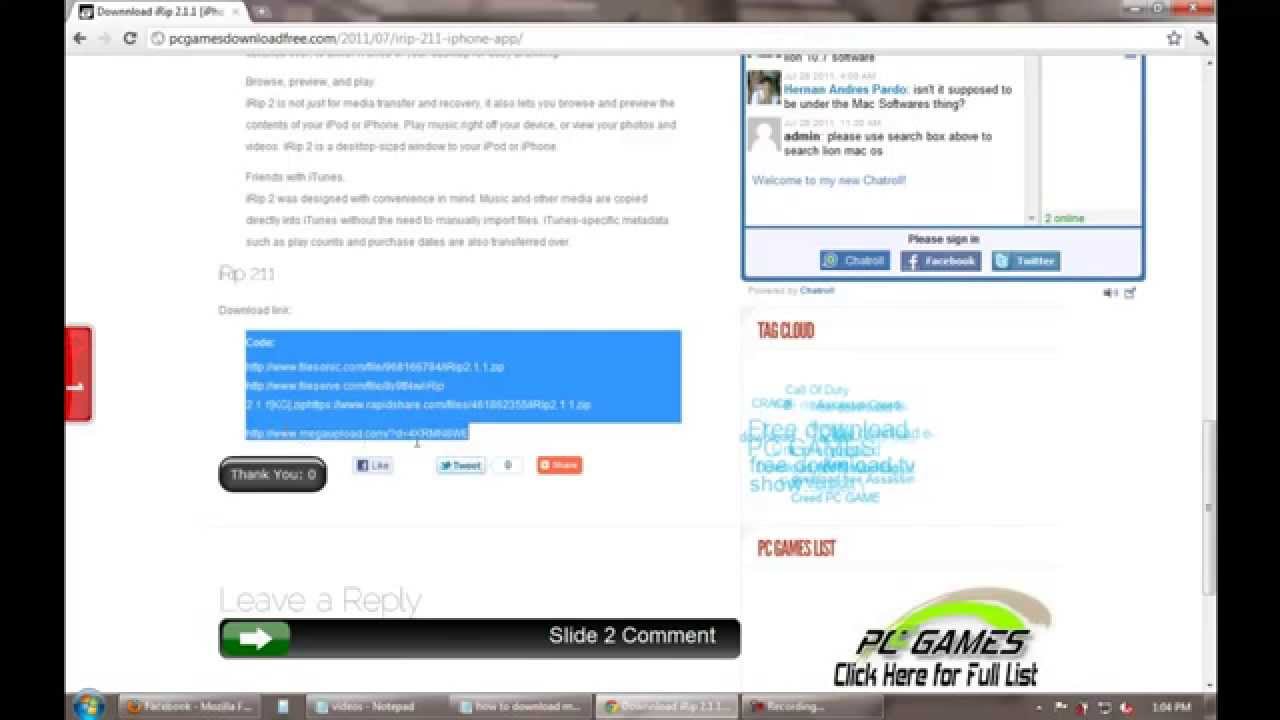 iRip 2.1.1 App Free Download Full Version For [iphone/ipad]!‬‏