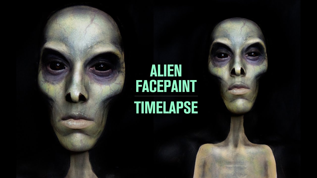 Alien Makeup Facepaint - Timelapse