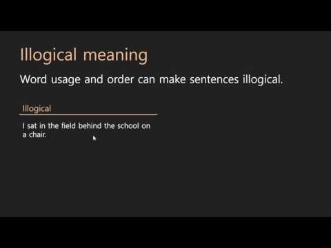 Grammar Lessons | Illogical Meaning
