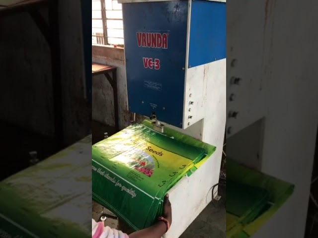 Plastic Carry Bag Punching Machine - VRUNDA Semi-Automatic Carry Bag ...