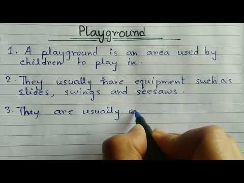 10 lines Essay on Playground || Playground Essay in English || Few lines about Playground