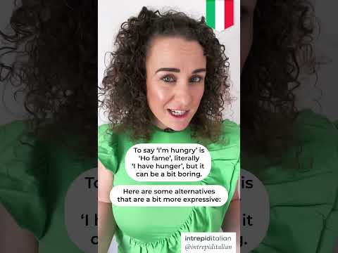 How to Say 'I’m hungry' in Italian 🇮🇹 (Italian for Beginners)