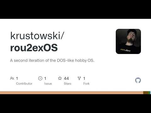 GitHub - krustowski/rou2exOS: A second iteration of the DOS-like hobby OS.