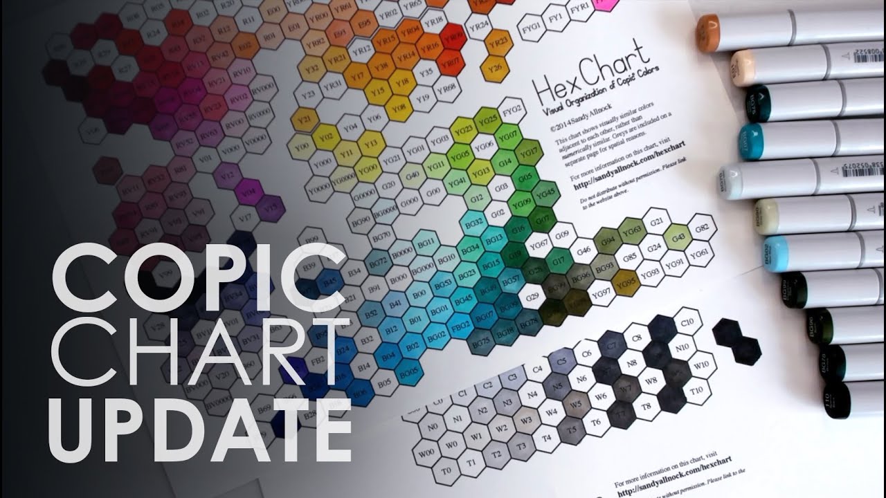 Copic Color Chart Update | Hex Chart