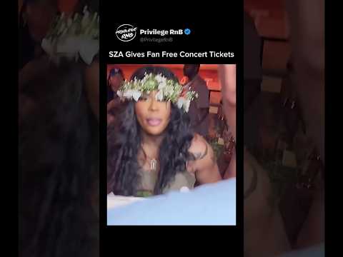 SZA Gives Fan Free Concert Tickets