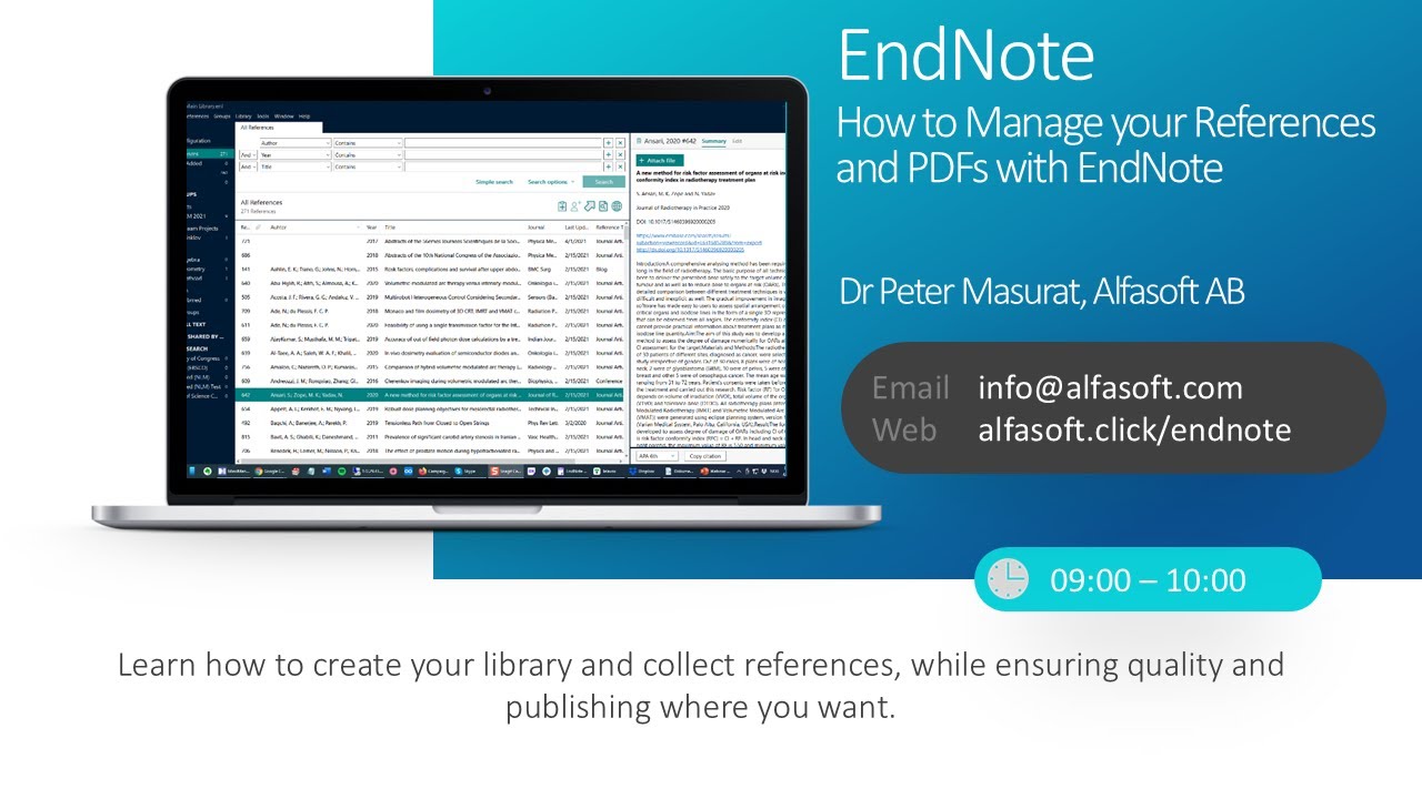 EndNote – How to Manage your References and PDFs