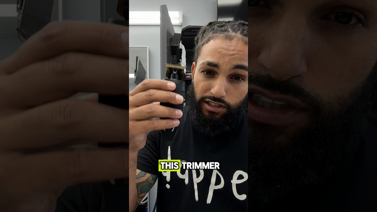 MY SECRET to the sharpest Trimmers  EVER! #barber #fademaster #clippers #trimmer