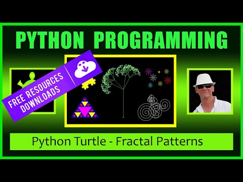 Python Turtle - Fractal Repeating Shapes - Python Beginners Tutorial Learn Python Fast