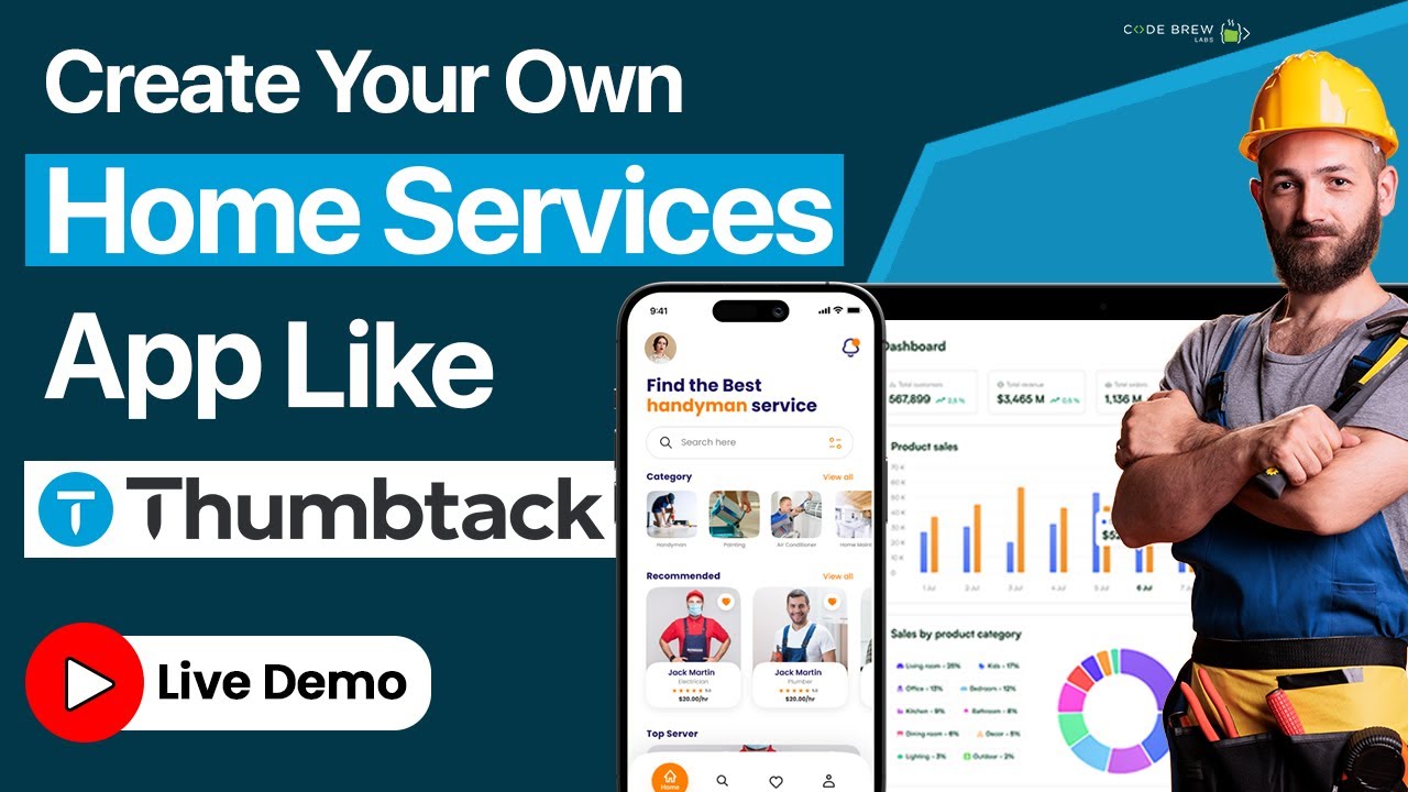 How to Build a Home Service App like Thumbtack | Live Demo