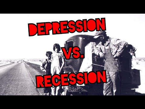 Depression vs Recession. choose a scenario fits in your current economic landscape?