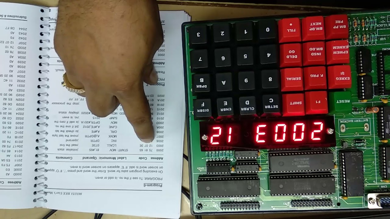 VINYTICS 8051 MICROPROCESSOR TRAINING KIT 8031/51 HEX FIRST PROGRAM