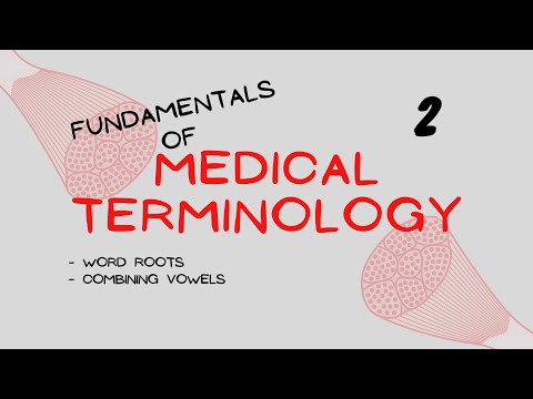 Medical Terminology | Word roots | Combining Vowels