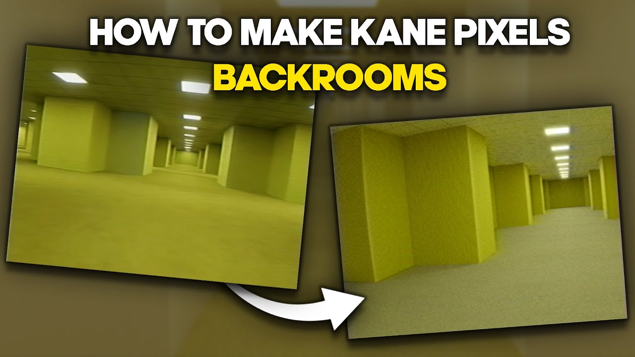 How To Make The Kane Pixels Backrooms In Blender