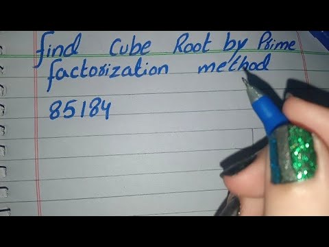 Find Cube Root by Prime Factorization Method in Urdu, Cube Root of 85184