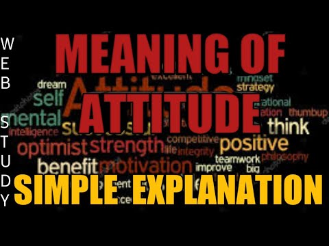 Meaning Of Attitude | Easy Language | (Hindi/English)